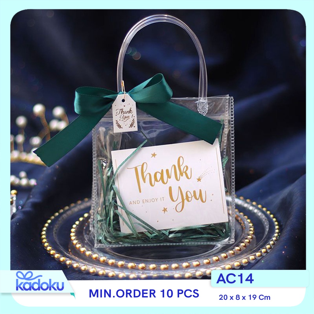 Jual Goodiebag mika transparan / Tas mika PVC / Tas plastic transparan ...