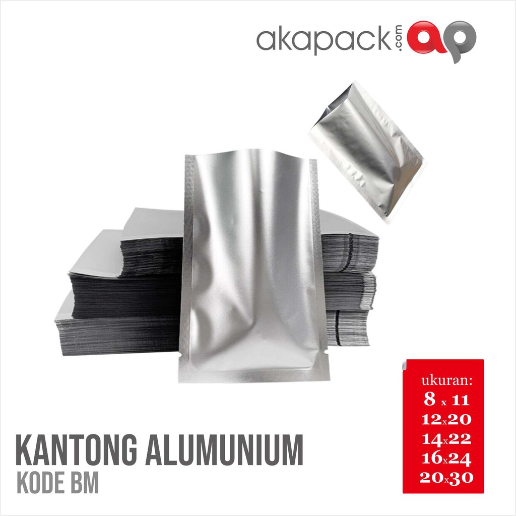 Jual BM 12x20cm Kemasan Bag Full Metalize Kantong Snack Metalize 100pc ...