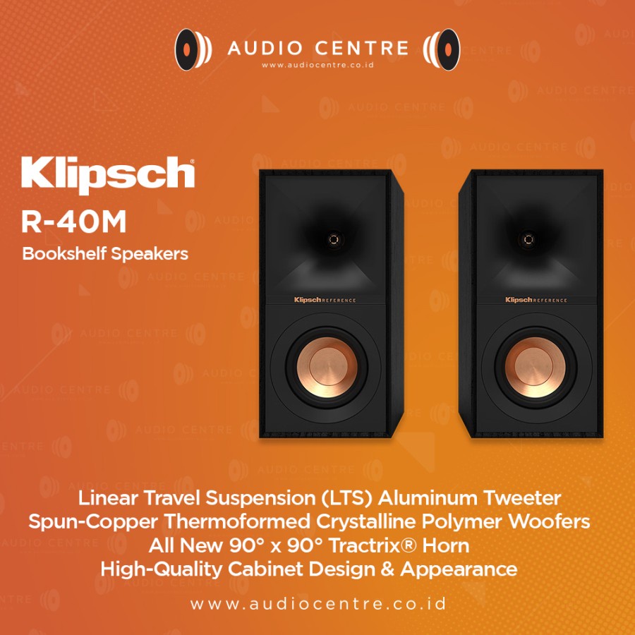 Jual Klipsch R-40M R40M R 40M Bookshelf Speaker pasif speaker | Shopee ...