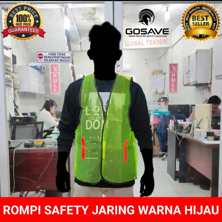 Jual ROMPI JARING, ROMPI PROYEK HIJAU Rompi Jaring Enjoy SafetyJala ...