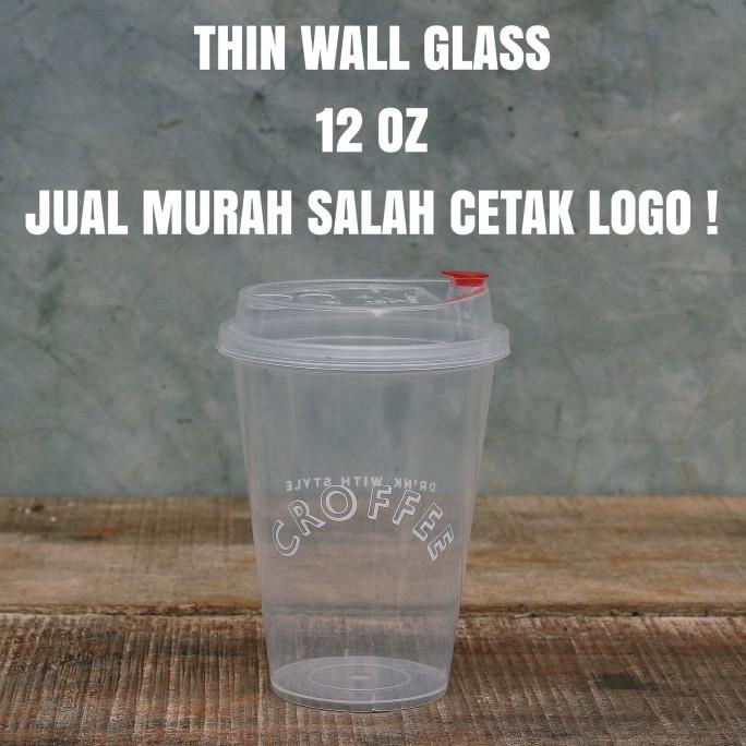 Jual GELAS PLASTIK 12OZ PP INJECT JUAL MURAH SALA CETAK LOGO | Shopee ...