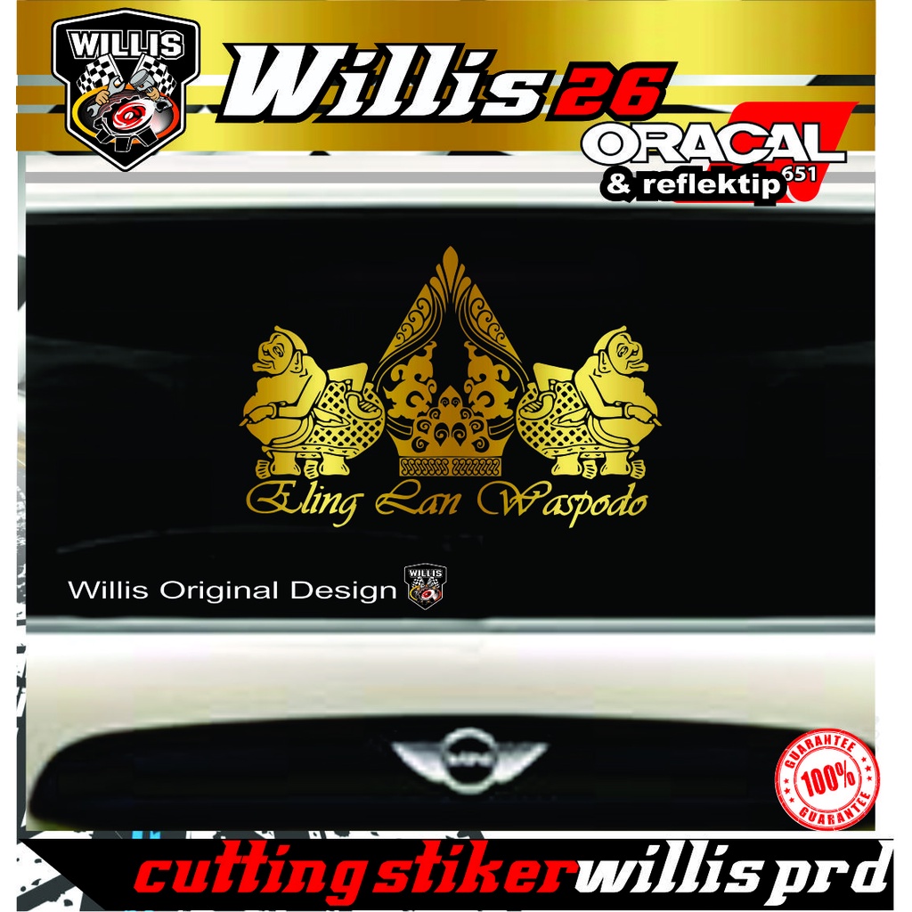 Jual STIKER CUTTING STIKER KACA MOBIL GUNUNGAN WAYANG SEMAR NEW ...