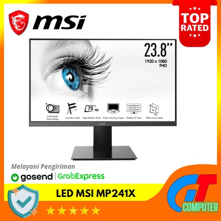 Jual Monitor LED MSI MP241X 24" 1080p 75hz VGA HDMI Vesa 75 x 75mm ...