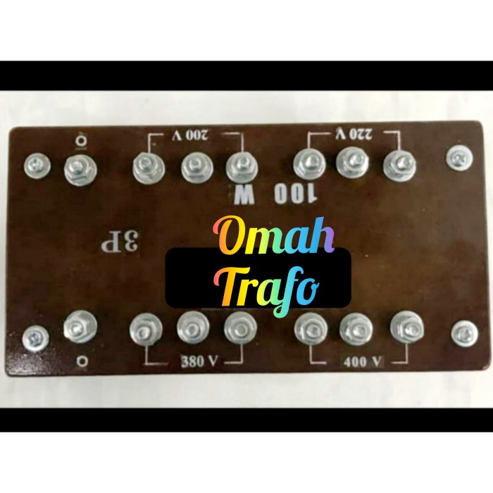 Jual floory.shop - trafo step up dan down 3 phase 100 watt 0 380v 400v / 0 200v 220v auto ...