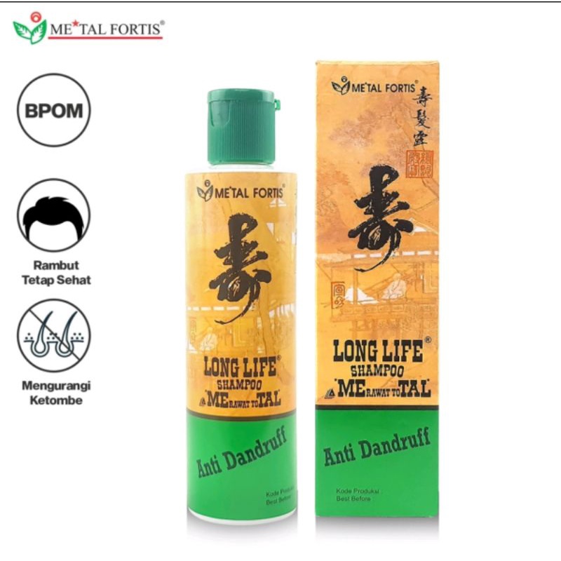 Jual Shampoo Shampo Metal Fortis Long Life Merah / Anti Dandruff Hijau ...