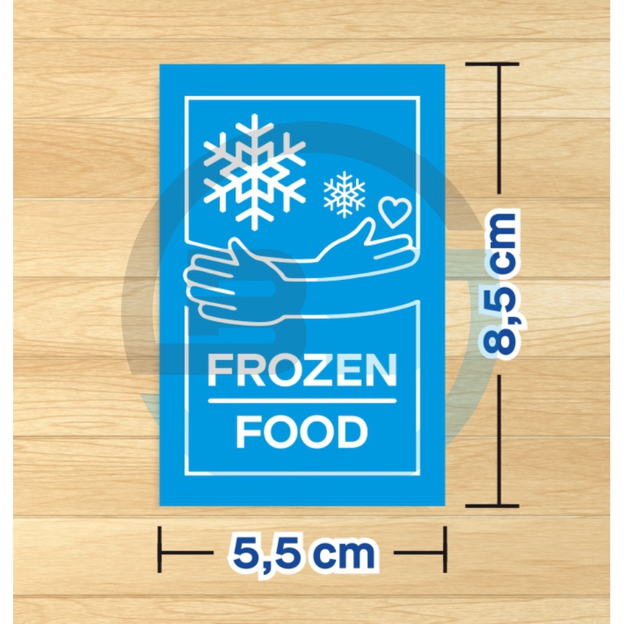 Jual Sticker Label Frozen Food Stiker Makanan Beku 8,5 x 5,5 cm (100 ...
