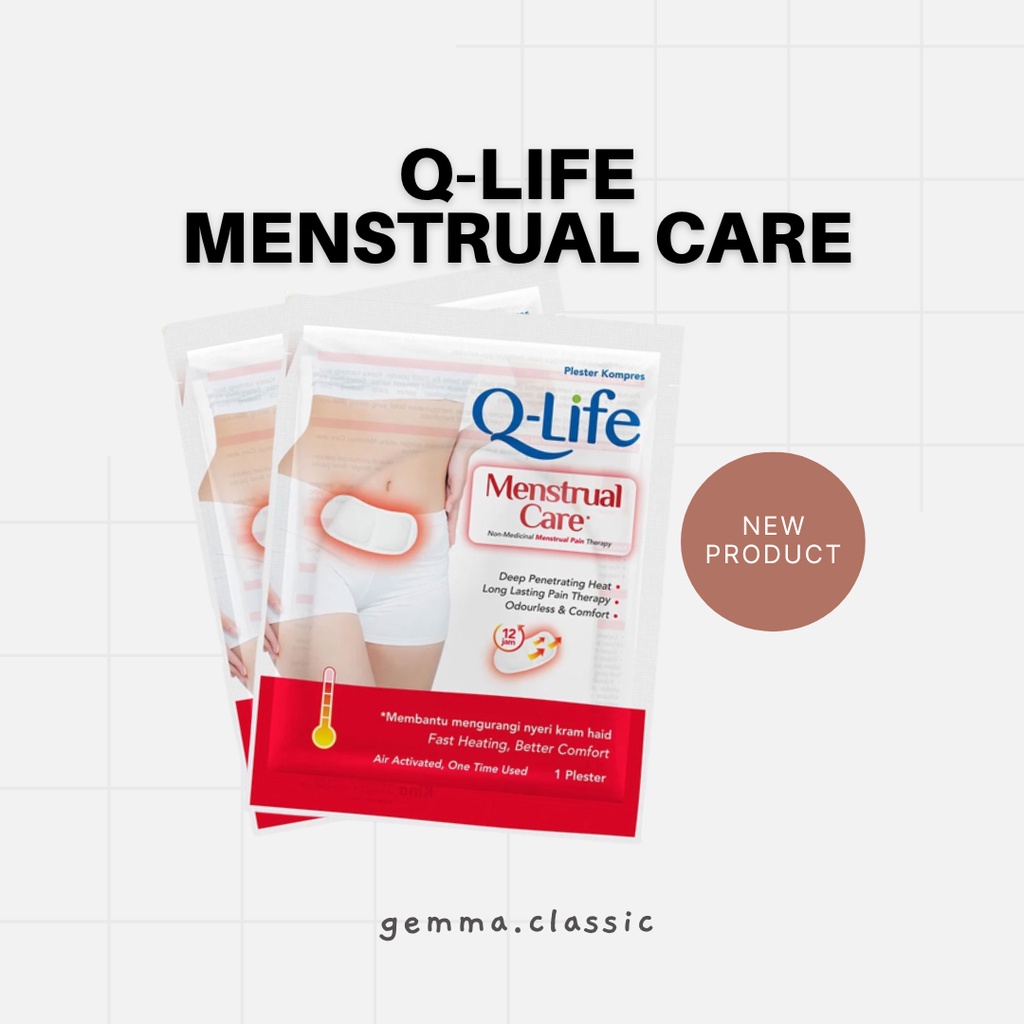 Jual Q LIFE Menstrual Care Plester Patch Kompres Pereda Nyeri Haid ...