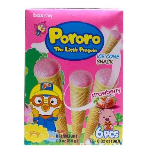 Jual Pororo Ice Cone Snack 54g Wafer Cone Dengan Krim Aneka Rasa snack ...