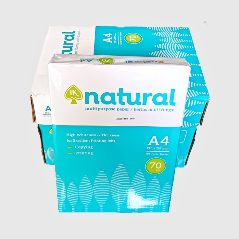 Jual KERTAS HVS NATURAL A4 70 GSM | Shopee Indonesia