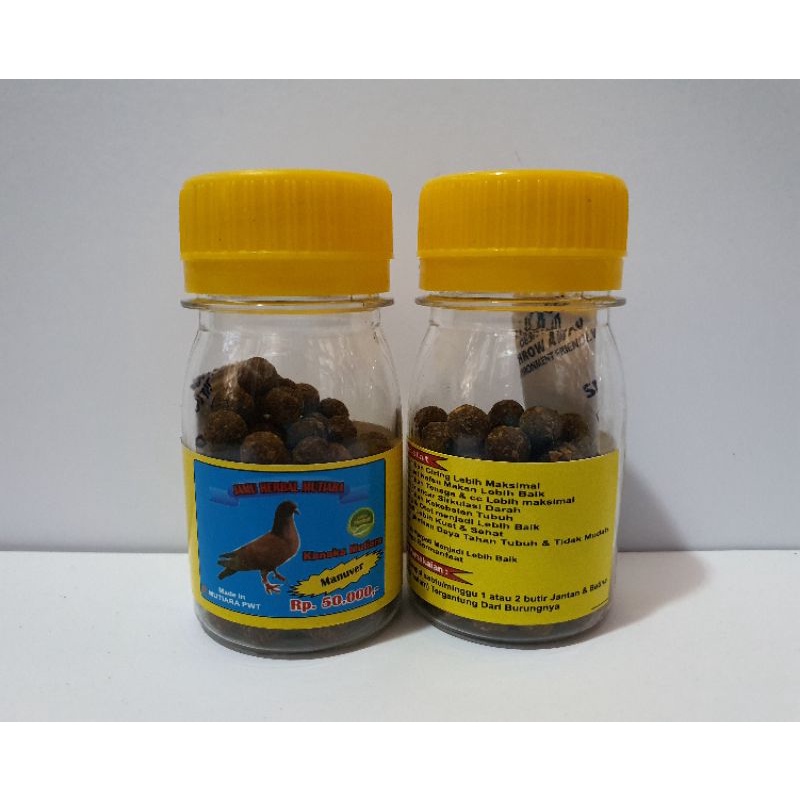 Jual jamu merpati manuver jamu herbal mutiara botol kecil | Shopee ...