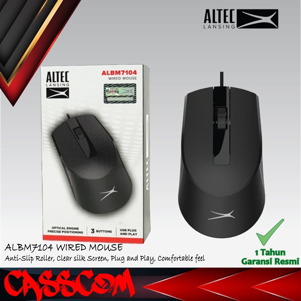 Jual Altec Lansing Mouse Wired ALBM7104 Comfortable Feel | Shopee Indonesia