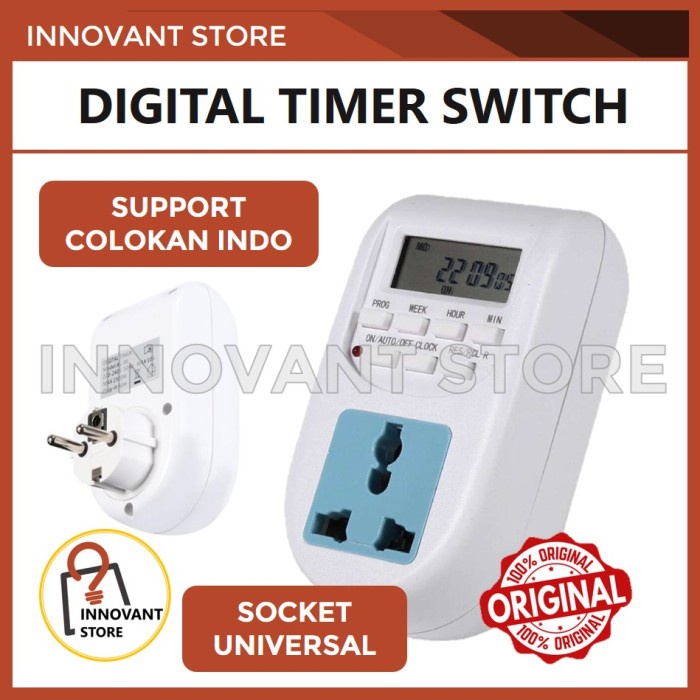 Jual Timer Stop Kontak Timer Listrik Digital Timer Switch Saklar ...
