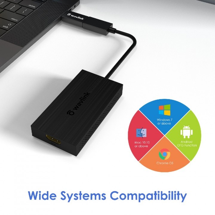 Jual WAVLINK WL-UG7601HC - USB 3.0 to HDMI 4K Display Adapter | Shopee Indonesia