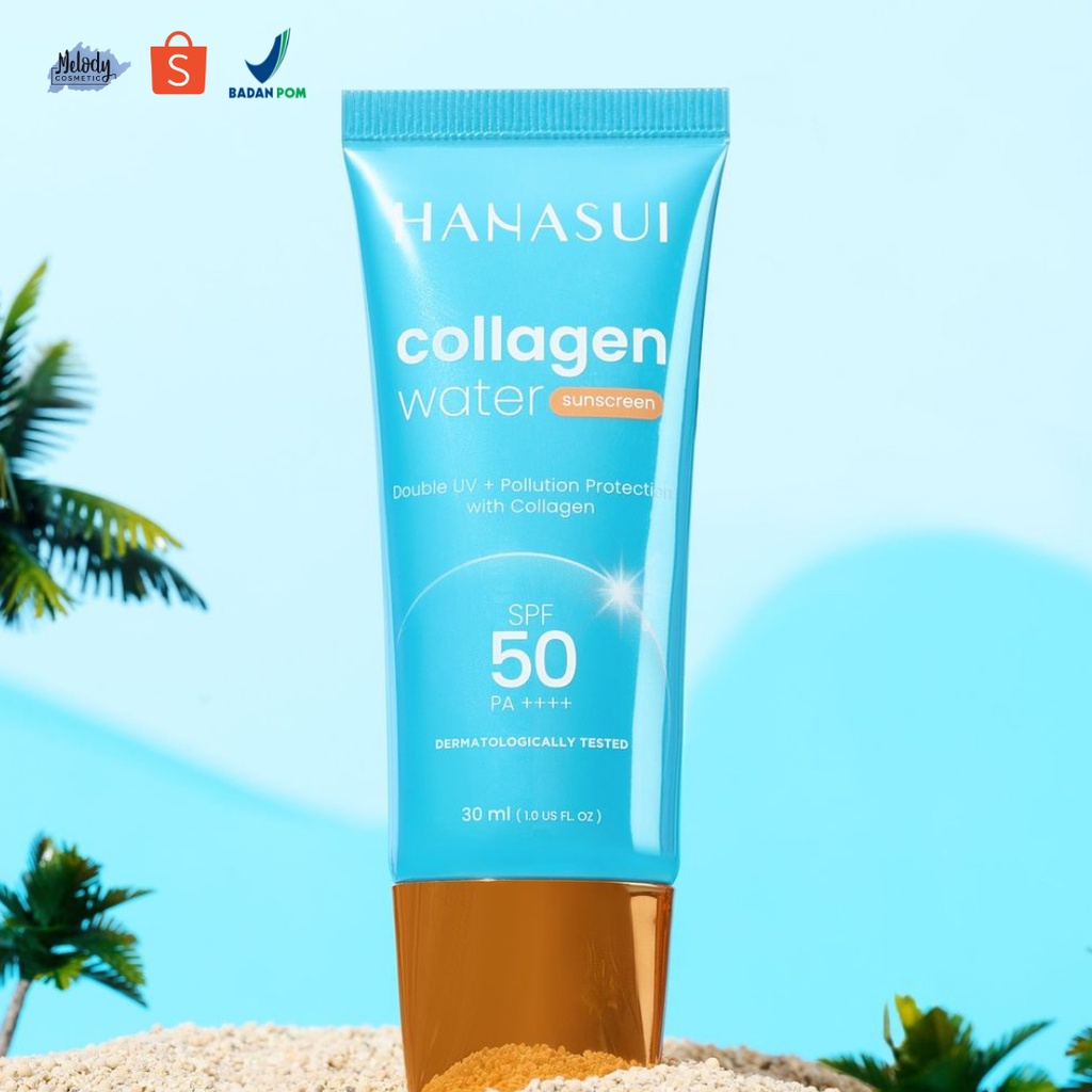 Jual HANASUI Collagen Water Sunscreen SPF50 PA++++ UV 30ml | Shopee ...