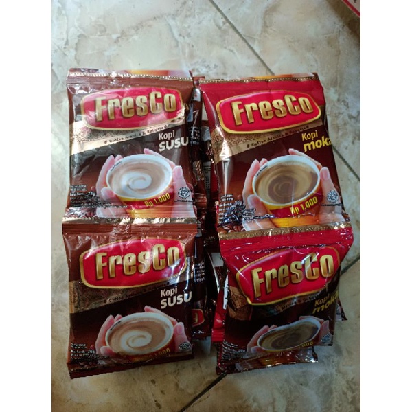 Jual Fresko Moca Fresco susu 28g x 10 | Shopee Indonesia