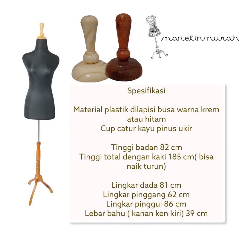 Jual Manekin Setengah Badan Lapis Kain | Manekin Badan Wanita Lapis ...