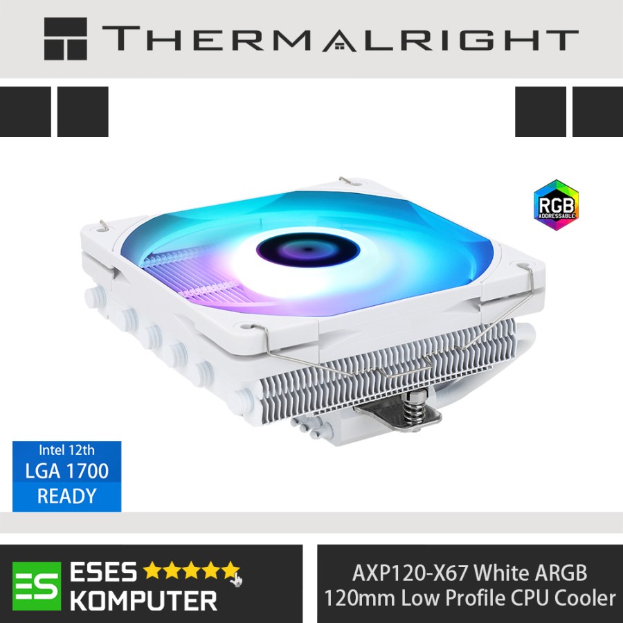 Jual HSF THERMALRIGHT AXP120-X67 White ARGB Low Profile Mini ITX CPU ...