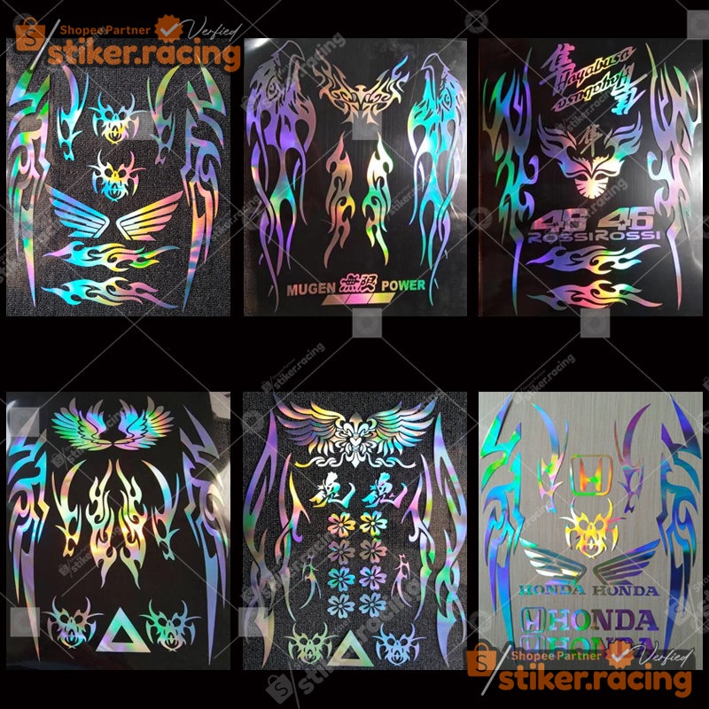Jual STIKER TRIBAL HOLOGRAM HONDA MUGENPOWER STIKER MOTOR KEREN ...