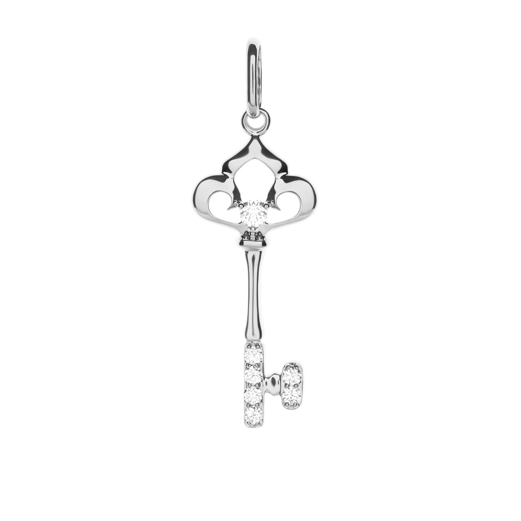 Jual Lino and sons - Liontin Berlian FVVS (Lucky Key Diamond Pendant ...
