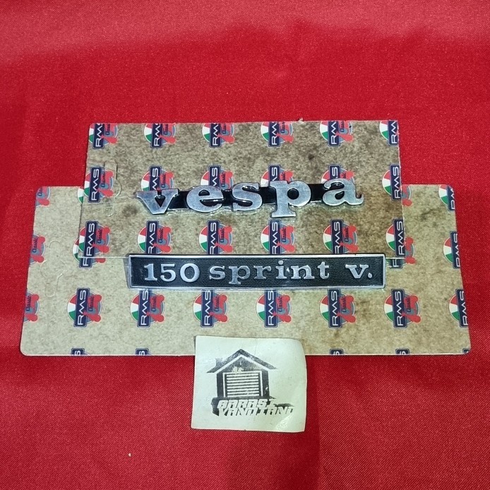 Jual Emblem Logo Balok Set Depan Belakang Vespa Sprint Veloce Bagol By ...