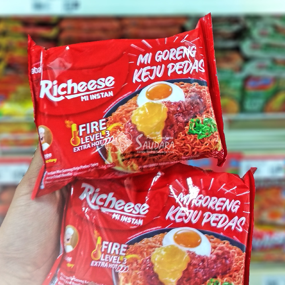Jual Richeese Mie Goreng Keju Level 3 - Mi Instan Keju Richeese Nabati ...