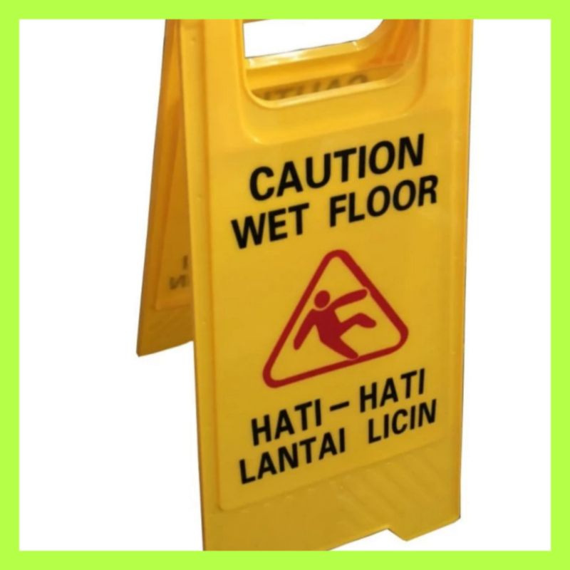 Jual Warning Sign Floor Wet Floor Papan Peringatan Hati Hati Lantai ...