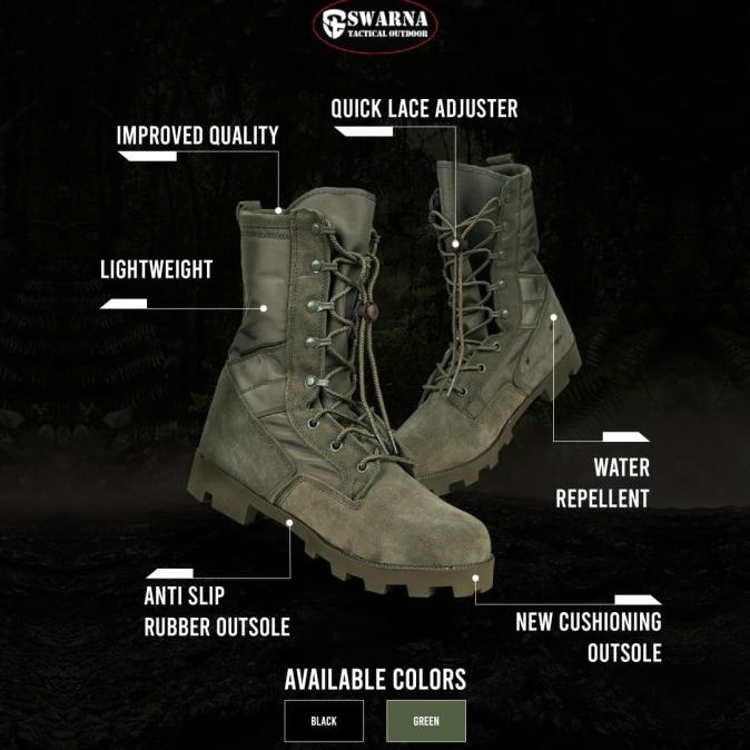Jual Sepatu Tactical - Swarna Jungle Boots Gen Ii | Shopee Indonesia