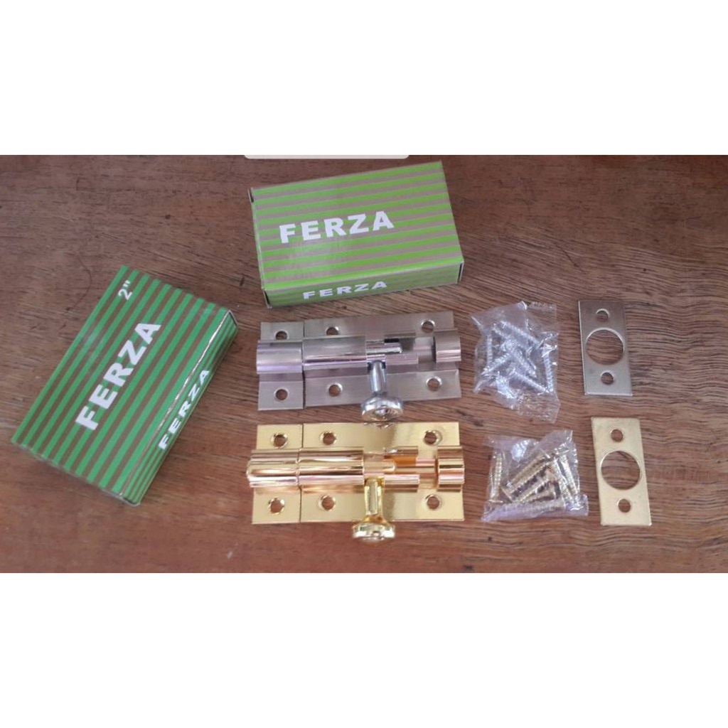 Jual Selot Pintu Stainless 2" inch / Grendel Pintu Putih 5cm / Kunci ...