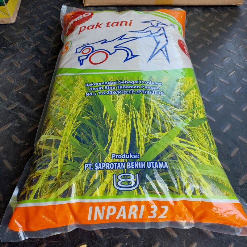 Jual BENIH PADI INPARI 32 KEMASAN 5 KG PREMIUM QUALITY | PP. KERJA | PRIMA PAK TANI | FIONA LELE ...