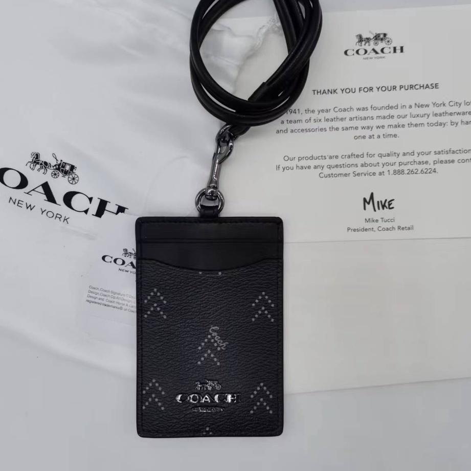 Jual Harga TERMURAAH.. Baru!!! Coach Metal LOGO Lanyard ID Card Holder ...