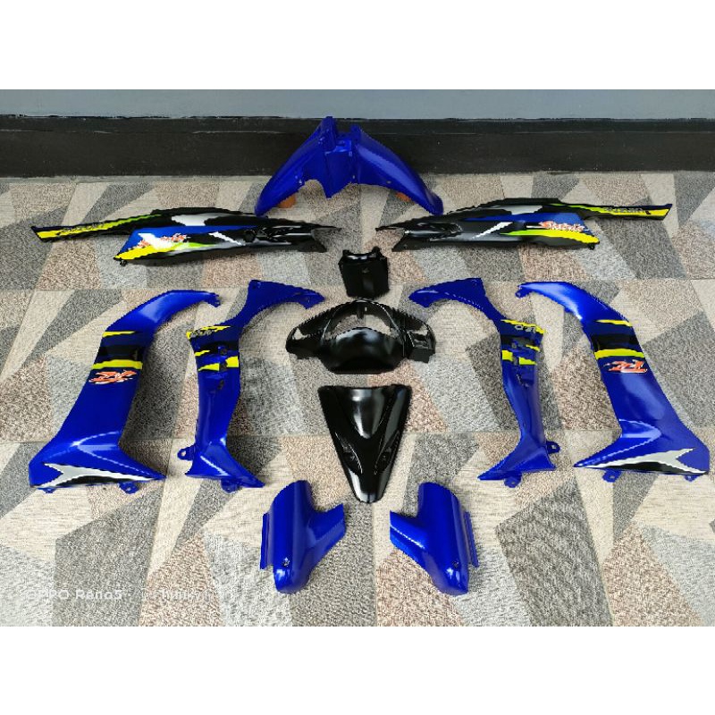 Jual bodi set satria hiu biru hitam original | Shopee Indonesia