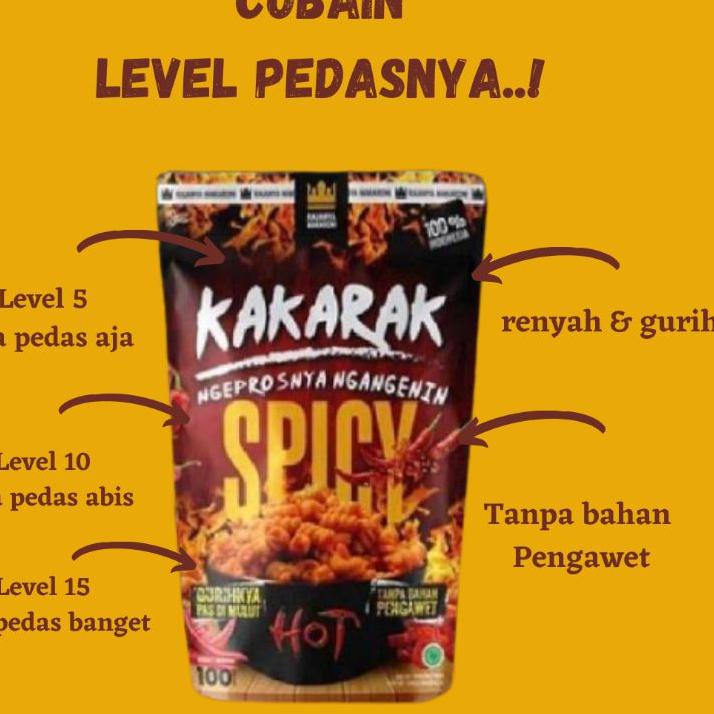 Jual Trx1x1Wl--makaroni kakarak spicy snack pedas balado makanan ringan ...