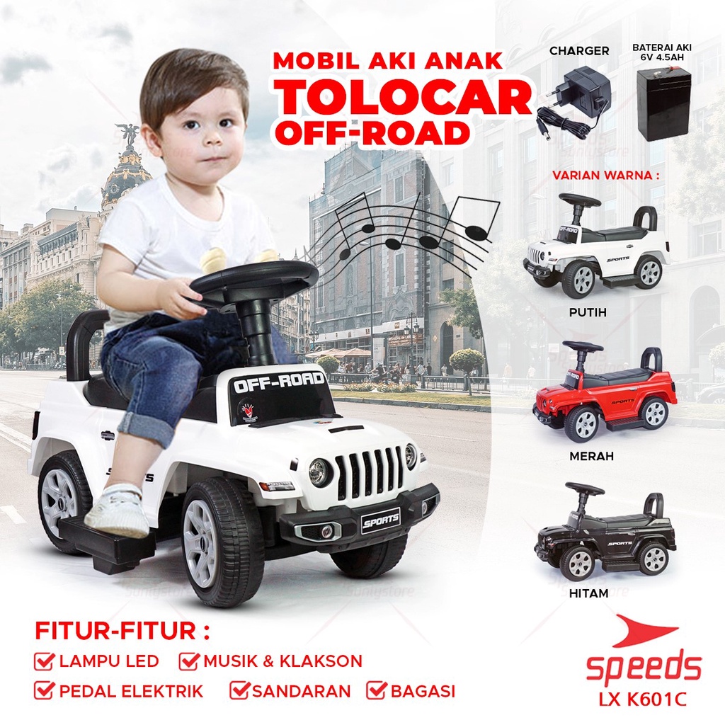 Jual Mainan Mobil mobilan Balita Tolocar Off Road Hiburan Anak Mobil ...