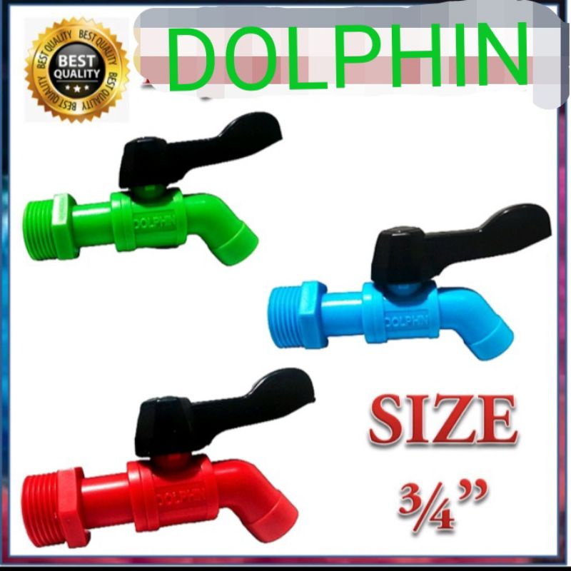 Jual KRAN PVC DOLPHIN 3/4 1DOS ISI 24PCS | Shopee Indonesia