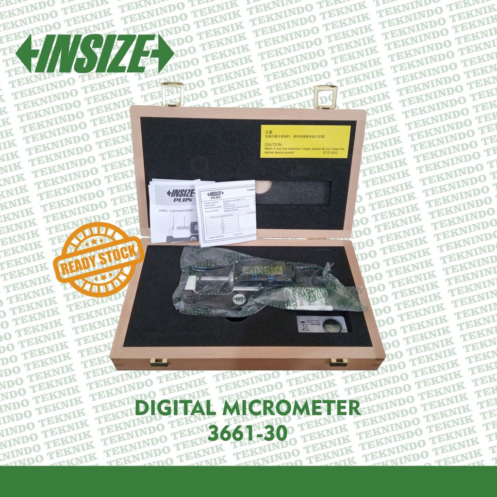 Jual Insize Digital Micrometer 3661-30 Ukuran 0-30mm/0-1.18" Original | Shopee Indonesia