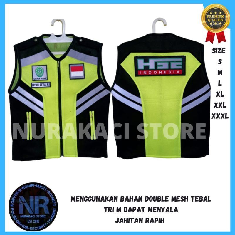 Jual Rompi Kerja HSE | Rompi Safety K3 | Rompi Lapangan | Shopee Indonesia