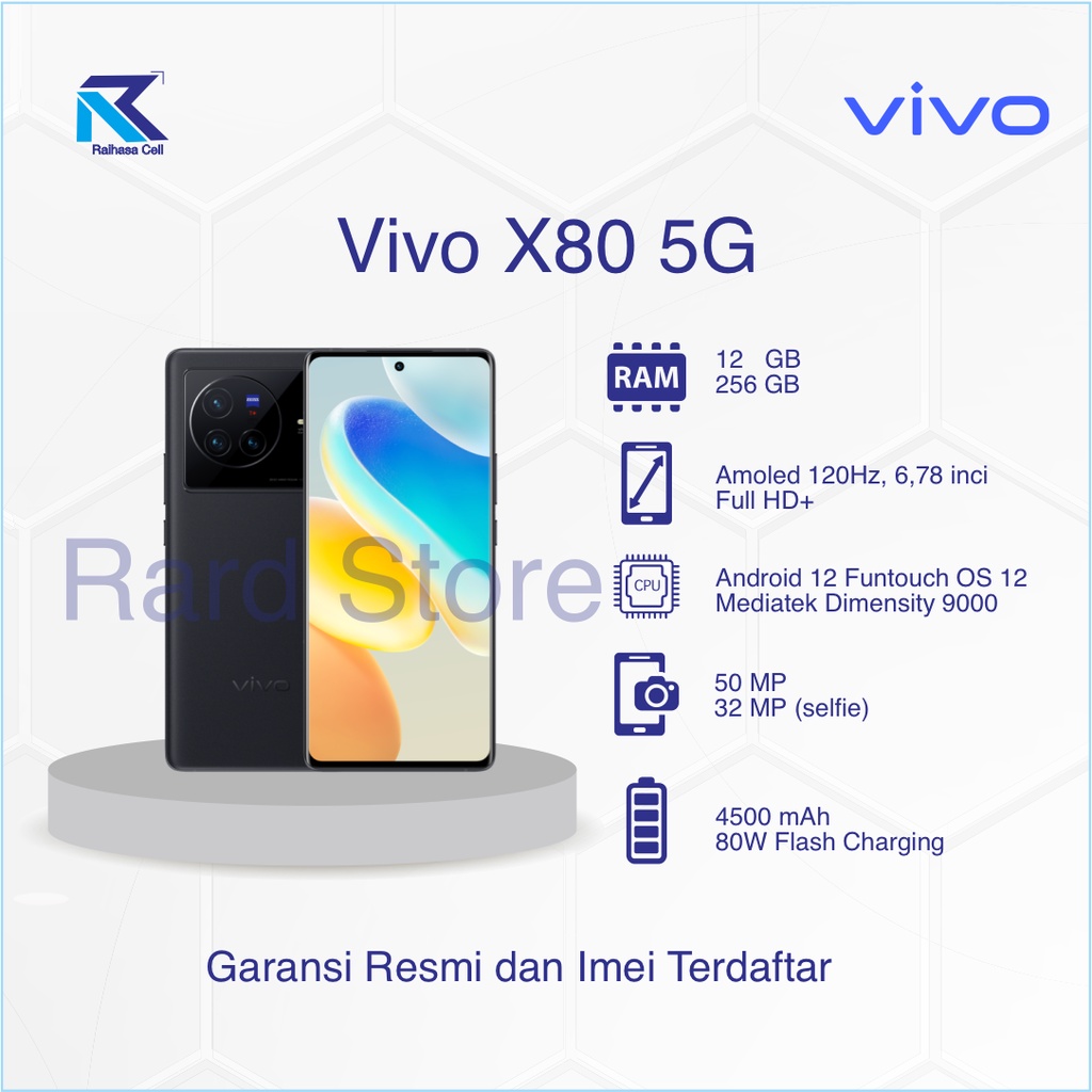 Jual Vivo X80 5G Garansi Resmi | Shopee Indonesia