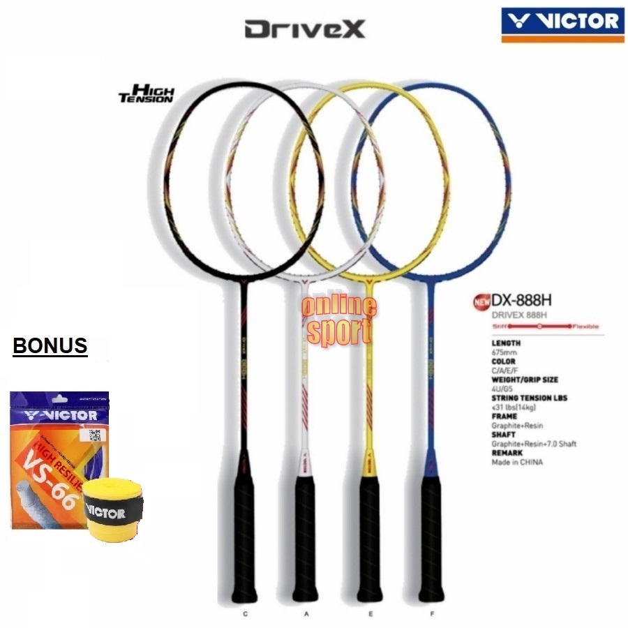 Jual VICTOR Raket Badminton VICTOR - Drive X 888 H / DX 888H (Original ...