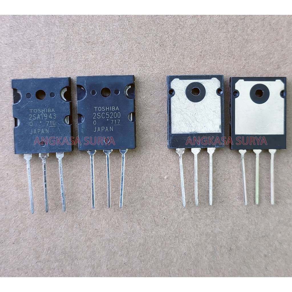 Jual TR TOSHIBA 2SA1943 2SC5200 LOT 716 717 TRANSISTOR FINAL 1943 5200 ...