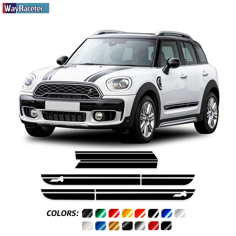 Jual Car Hood Decal Engine Cover Bonnet Side Stripes Skirt Sticker For MINI Countryman F60 2021 ...