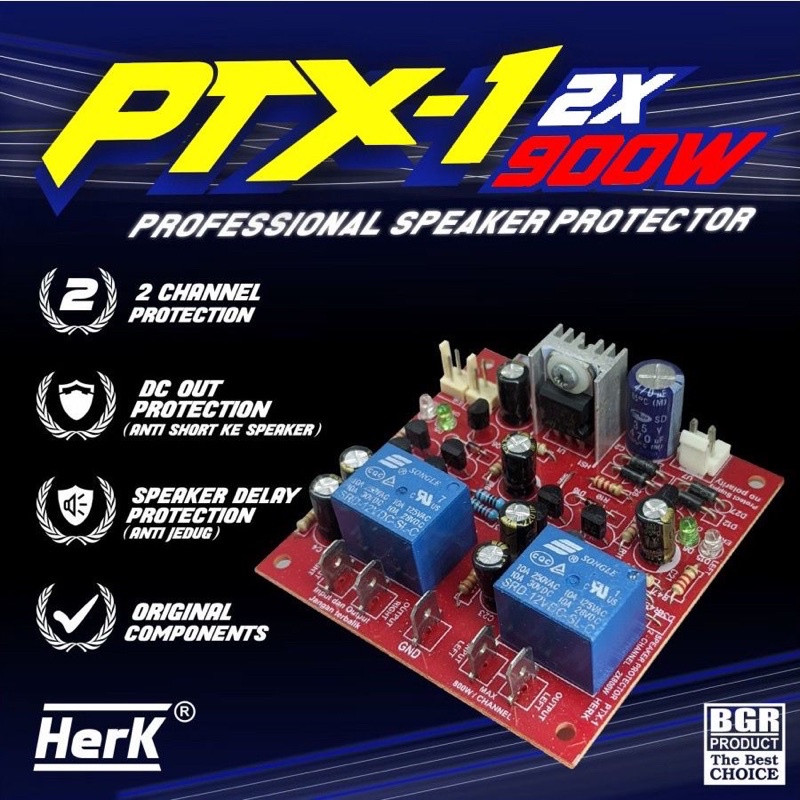 Jual KIT SPEAKER PROTECTOR PROTEKTOR PROTEK PROTECt PTX-1 2X 900W WATT ...
