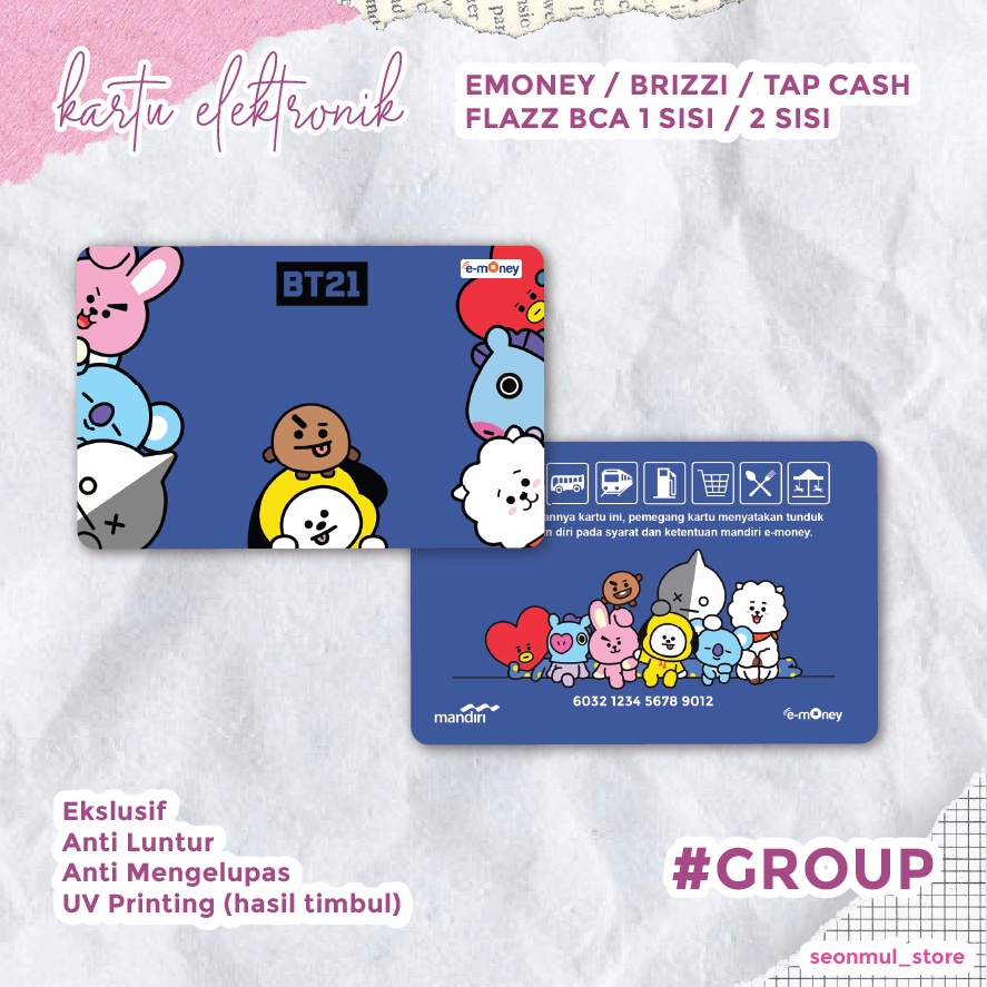 Jual EMONEY TAP CASH BRIZZI FLAZZ BT21 / E-TOLL / KARTU ELEKTRONIK ...