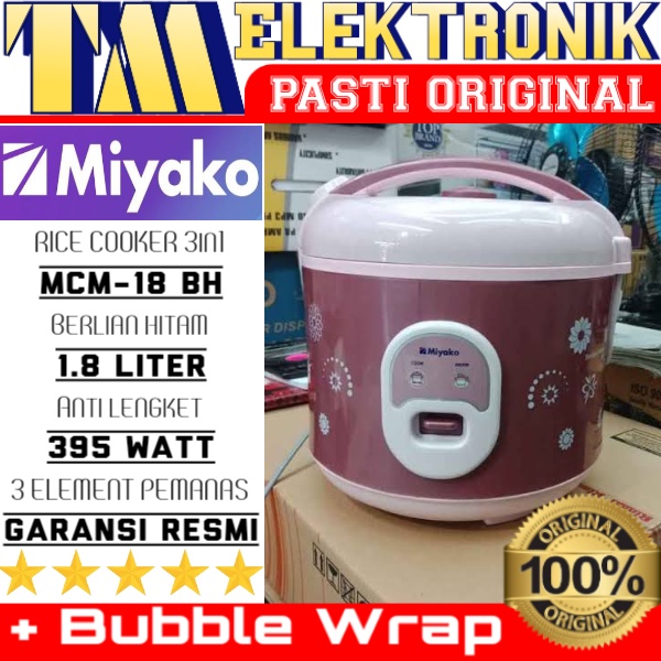 Jual RICE COOKER MIYAKO MCM 18BH / PENANAK NASI 1.8 LITE ( BERLIAN ...