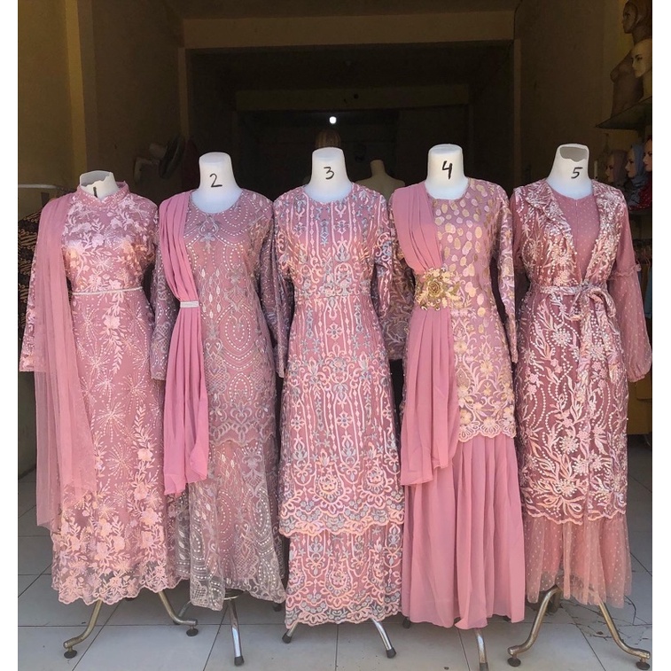 Jual Brukat maxi pink 9012 | Shopee Indonesia