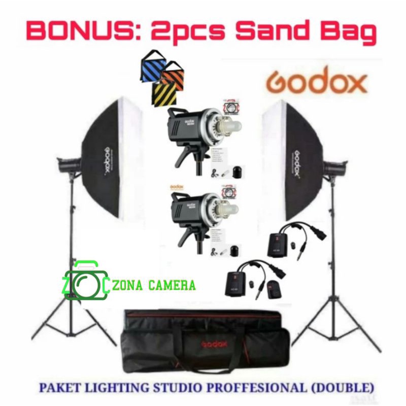 Jual Paket Godox MS300 Lampu Foto Studio Flash MS 300 Lighting Photo ...