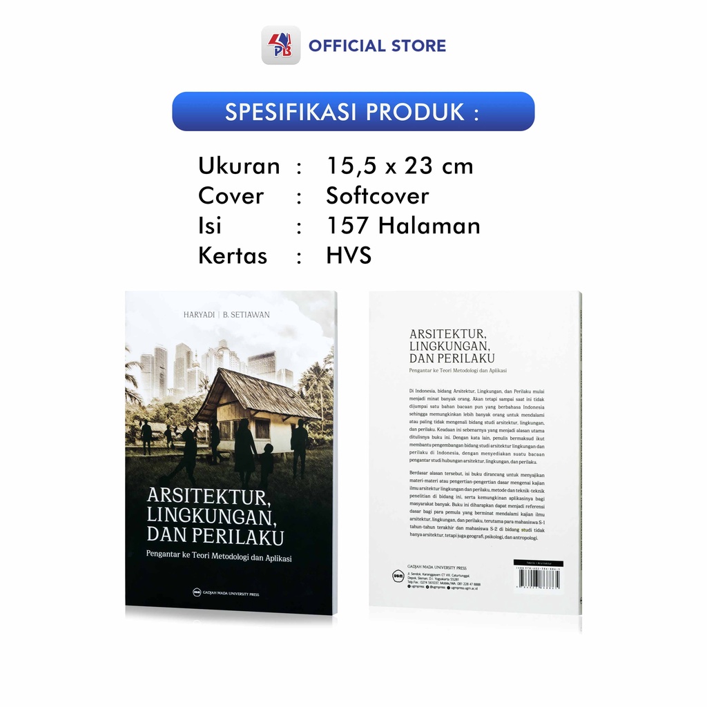 Jual Buku Arsitektur Lingkungan Dan Perilaku / Pengantar Ke Teori Metodologi Dan Aplikasi UGM ...