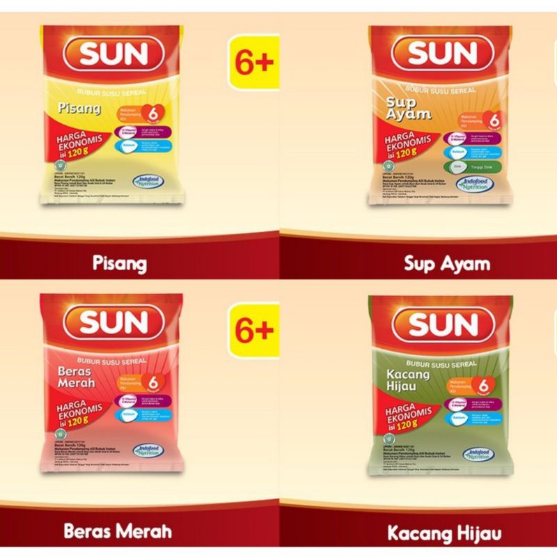 Jual Bubur Sun Ekonomis mpasi Makanan Pendamping Asi rasa pisang ...