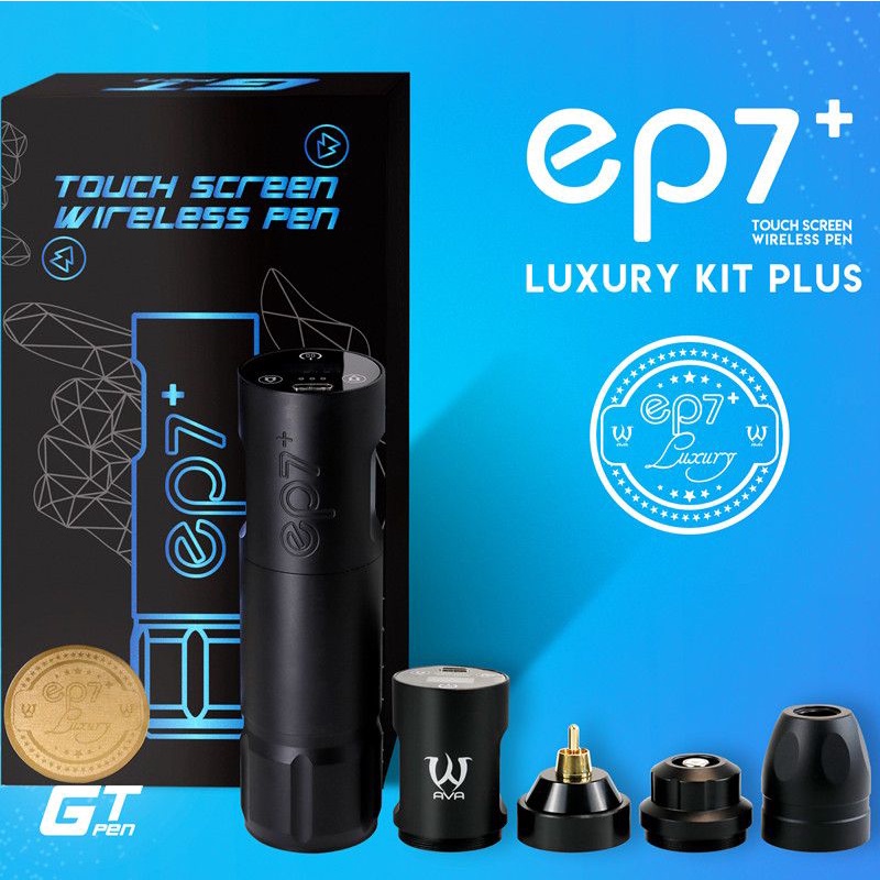 Jual AVA EP7+ Luxury Kit Plus Wireless Tattoo Pen Double Battery ...
