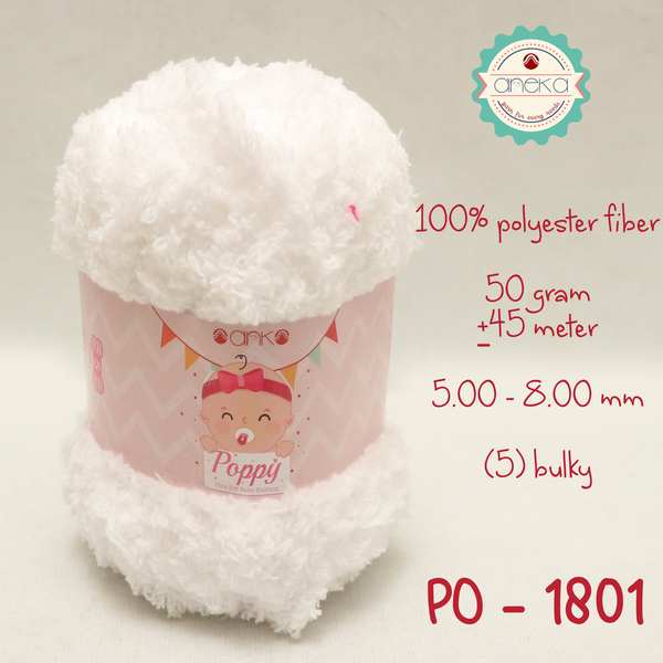 Jual ANEKA - Benang Rajut Handuk Poppy / Towel Yarn - 1801 | Shopee ...