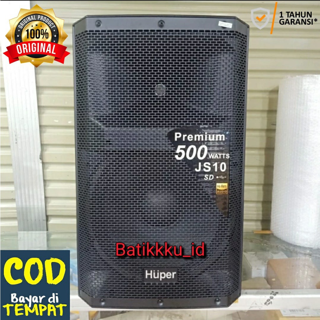 Jual SPEAKER HUPER JS 10 JS10 ORIGINAL 15 INCH 500 WATT USB VERSE AD ...